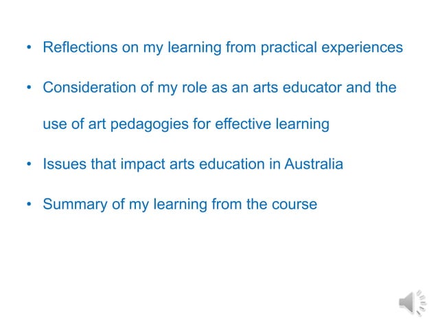 My background as a generalist arts educator | PPTX