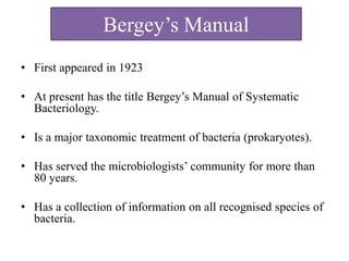 Bacterial Taxonomy | PPTX