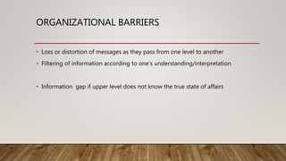 Barriers to communication | PPT
