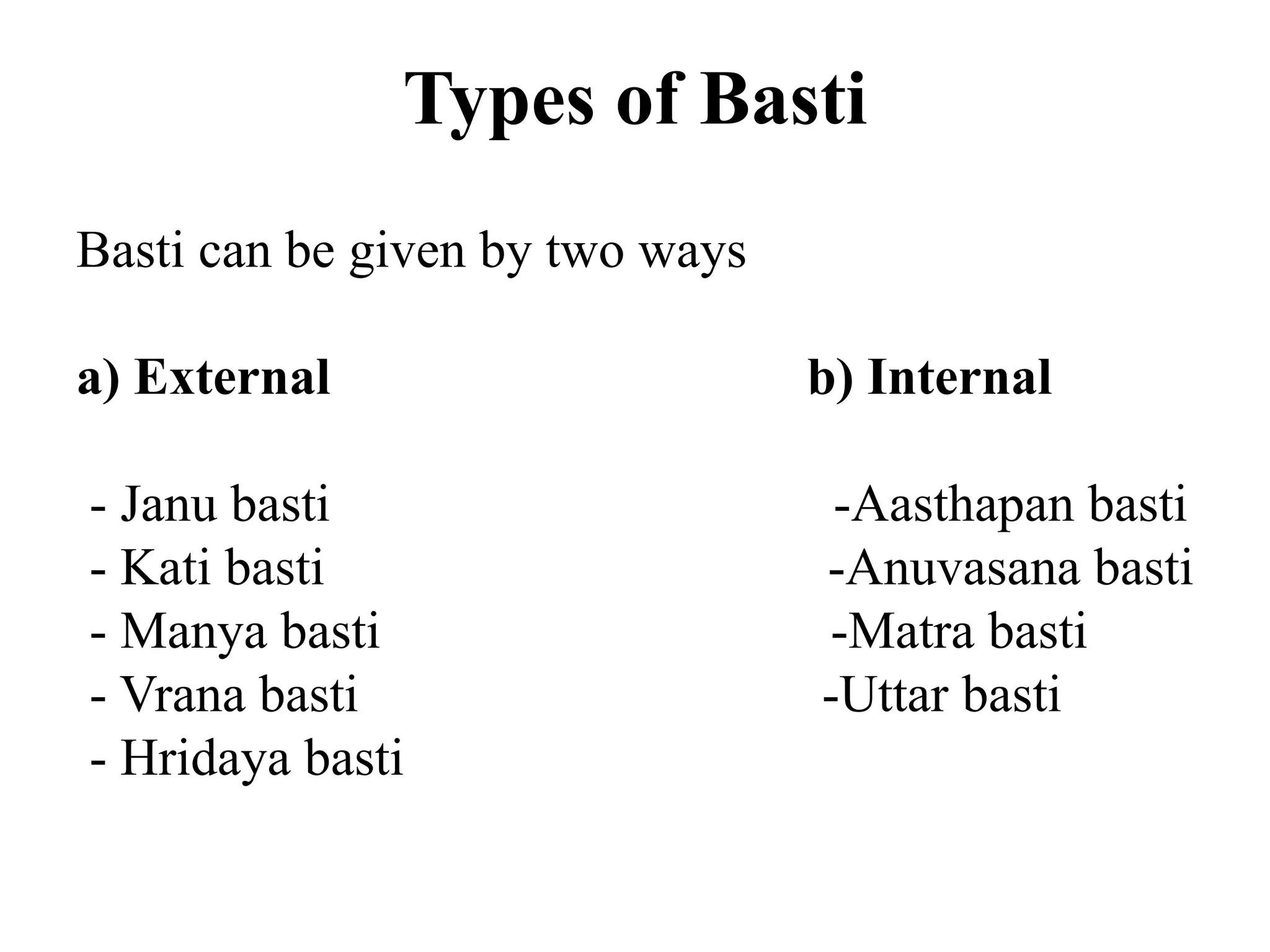 CLINICAL ASPECTS OF BASTI AND ITS MODE OF ACTION | PPTX