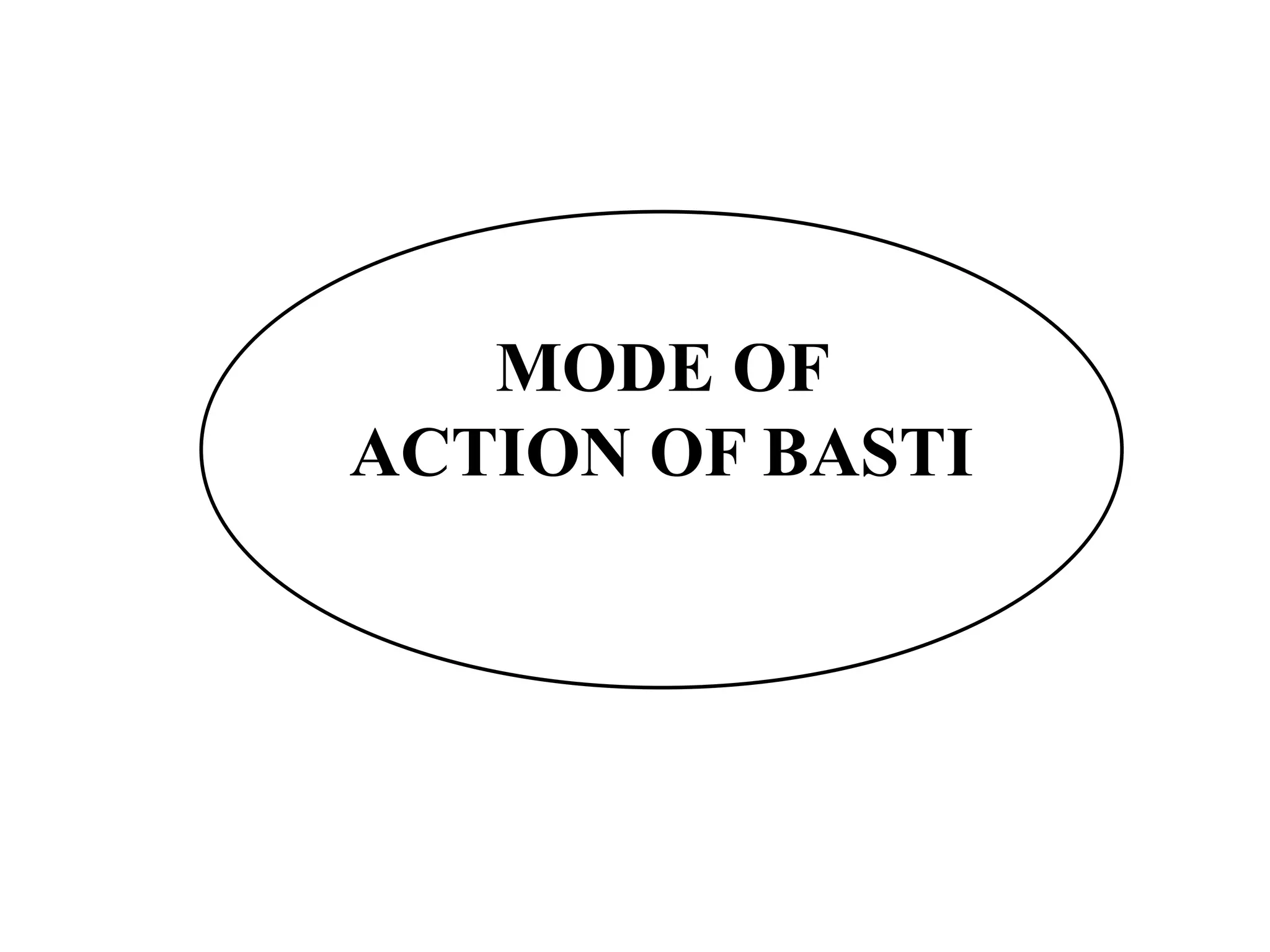 CLINICAL ASPECTS OF BASTI AND ITS MODE OF ACTION | PPTX