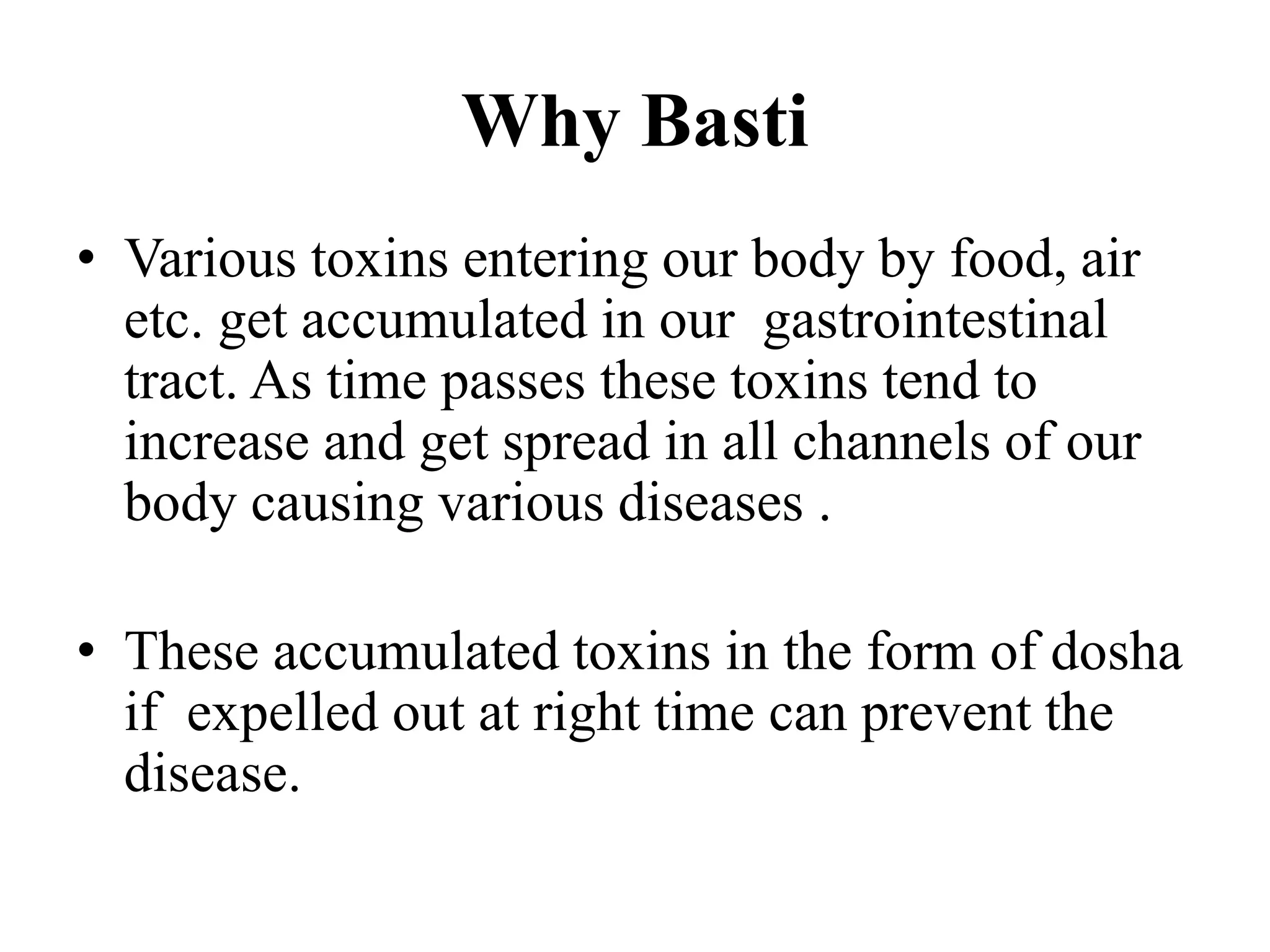 CLINICAL ASPECTS OF BASTI AND ITS MODE OF ACTION | PPTX
