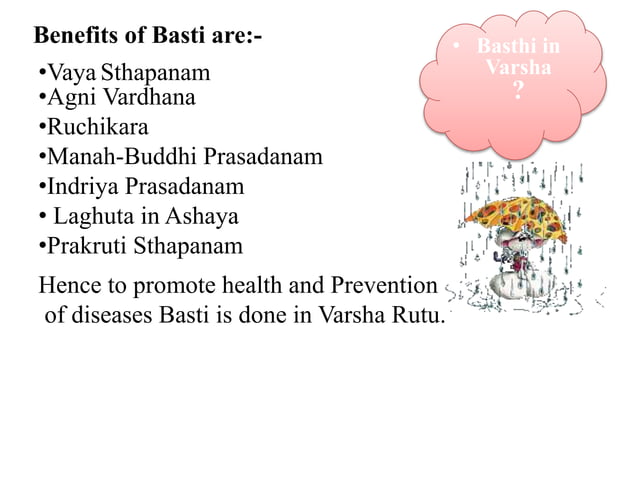 CLINICAL ASPECTS OF BASTI AND ITS MODE OF ACTION | PPTX