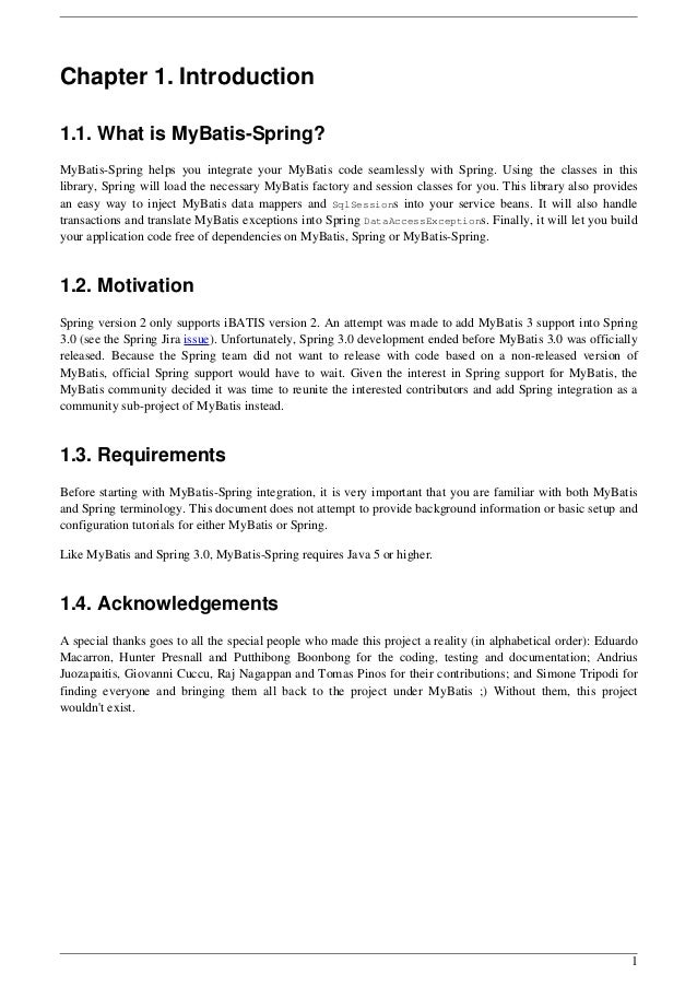 Mybatis spring-1.0.2-reference