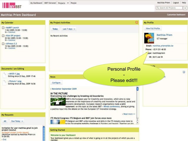 Project Collaboration with Alfresco Share | PPT