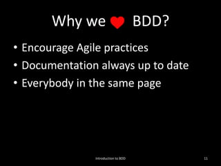 BDD introduction | PPT