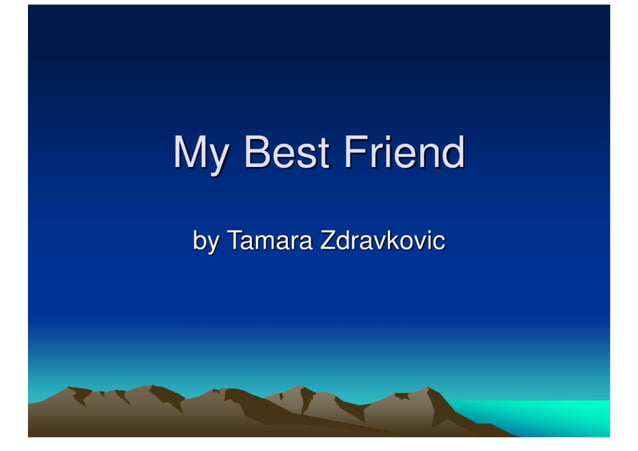 My Best Friend | PDF