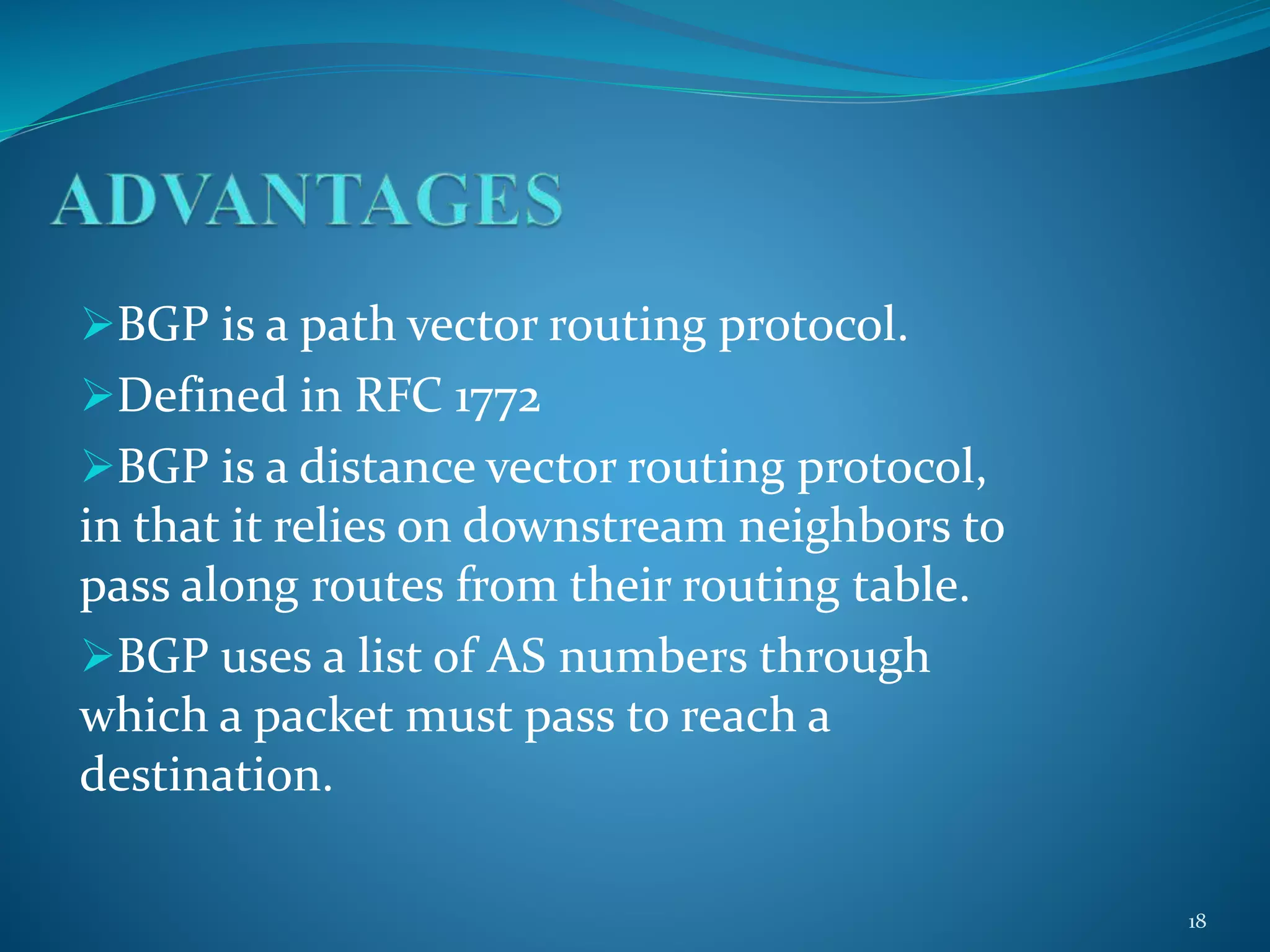 Border Gateway Protocol (BGP) | PPTX