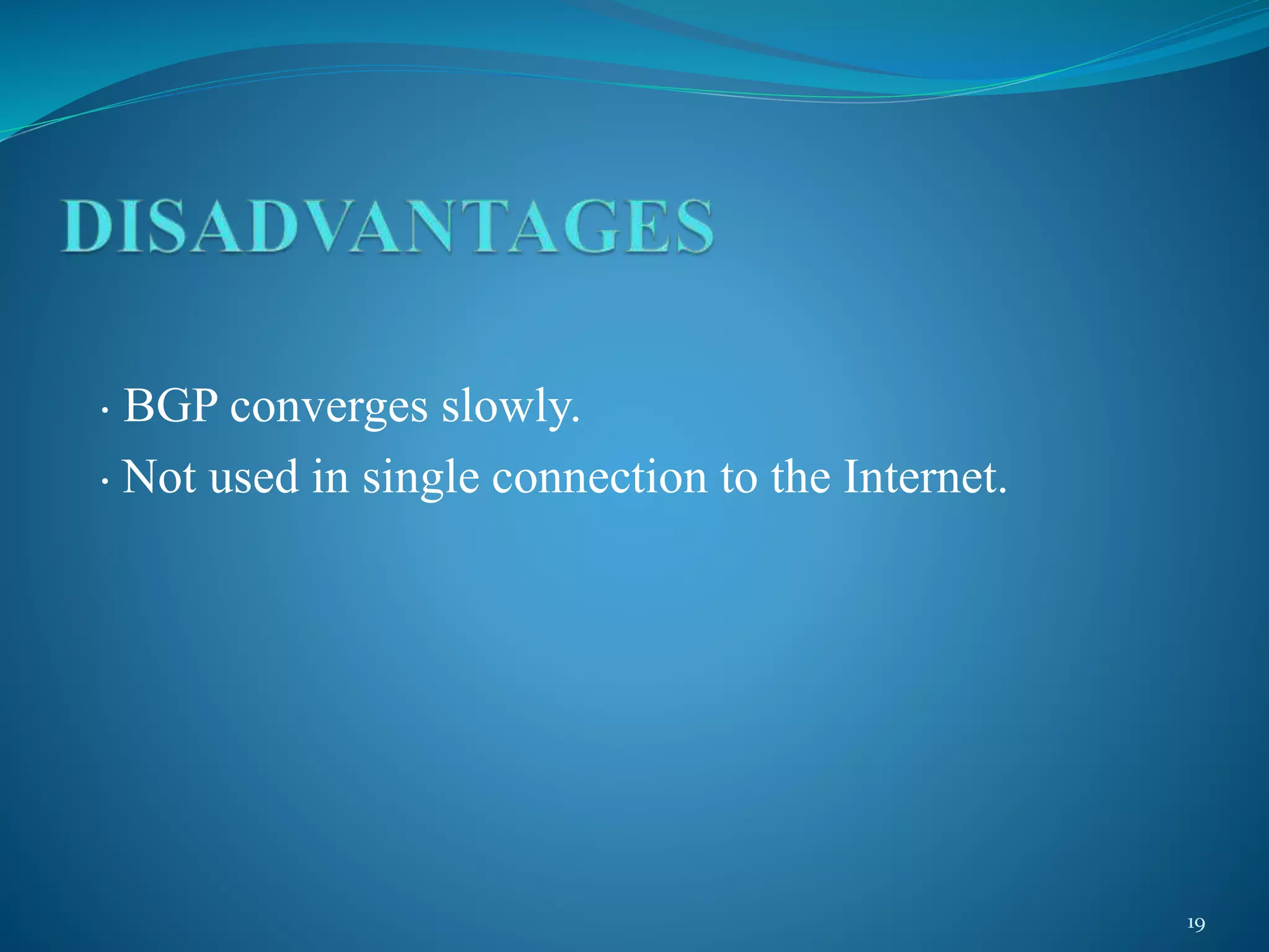 Border Gateway Protocol Bgp Ppt