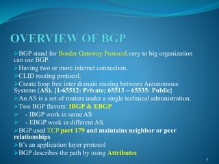 Border Gateway Protocol (BGP) | PPTX