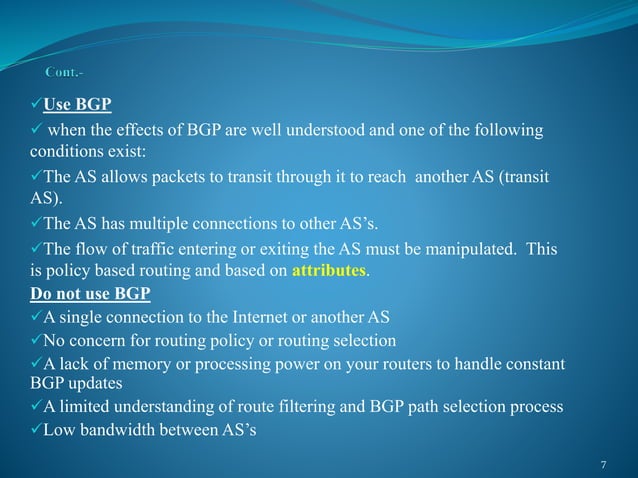 Border Gateway Protocol Bgp Pptx Computer Networking Computing
