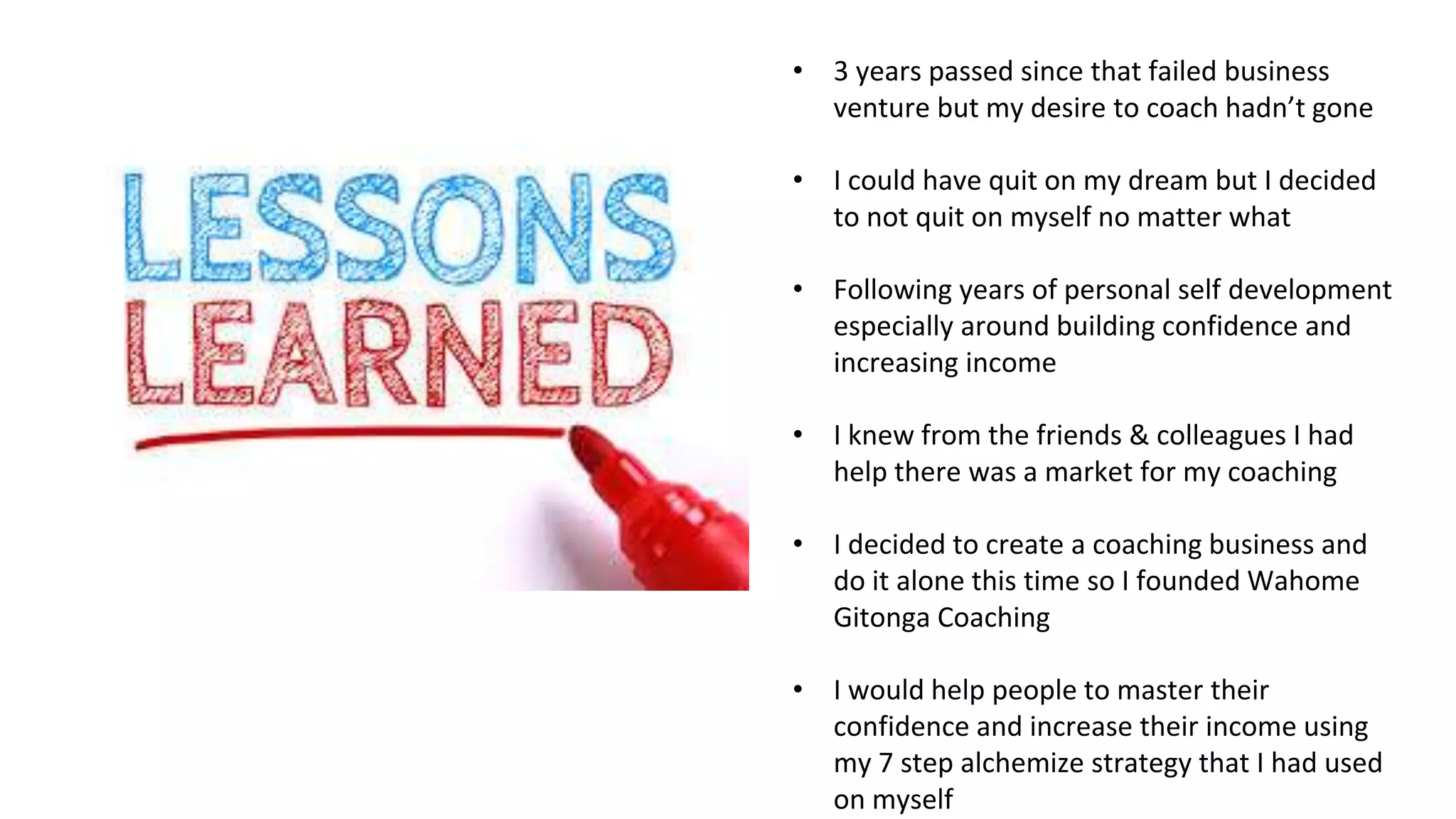 My biggest failure and how i turned that into a long term lesson | PPT