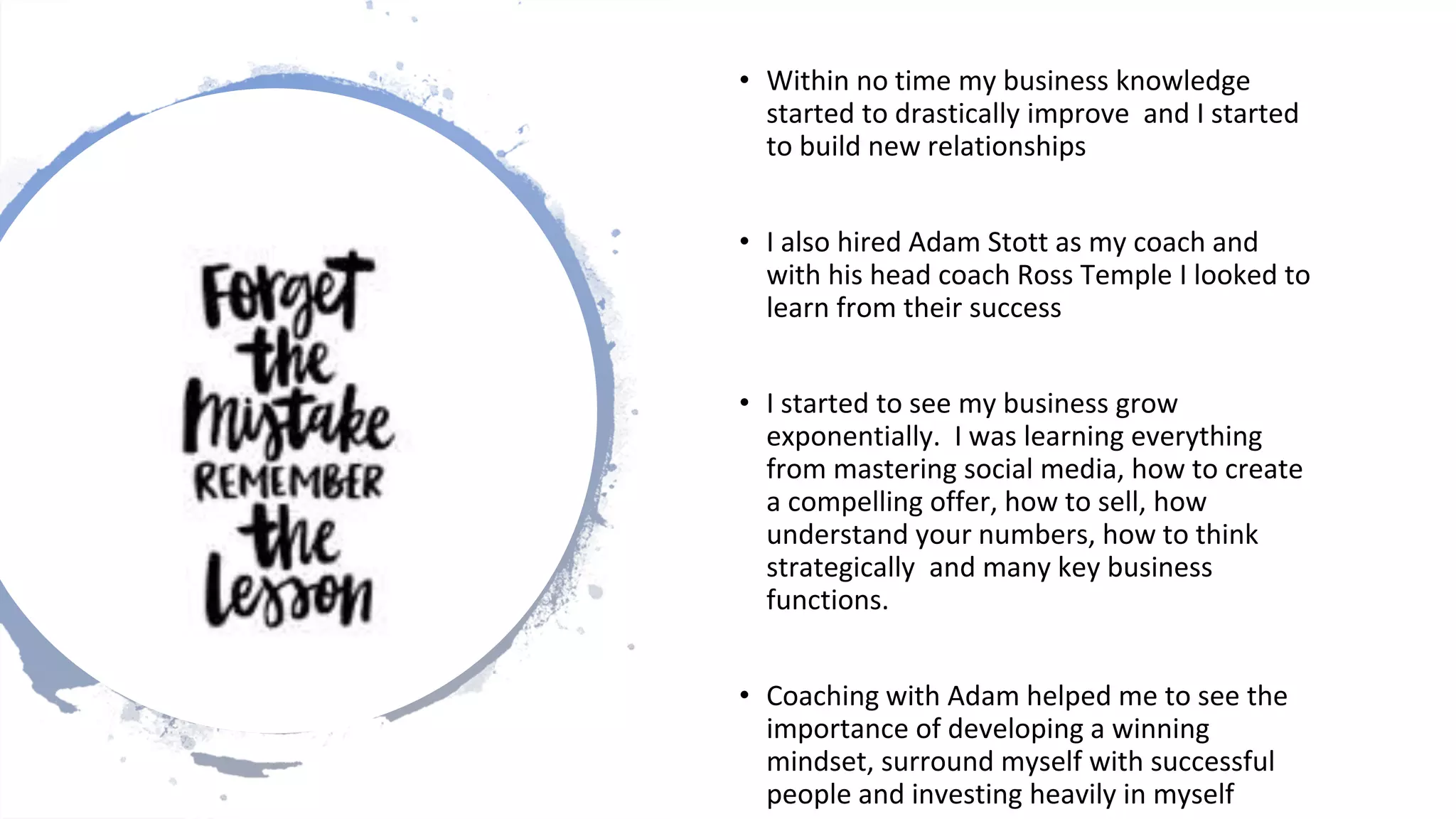 My biggest failure and how i turned that into a long term lesson | PPTX