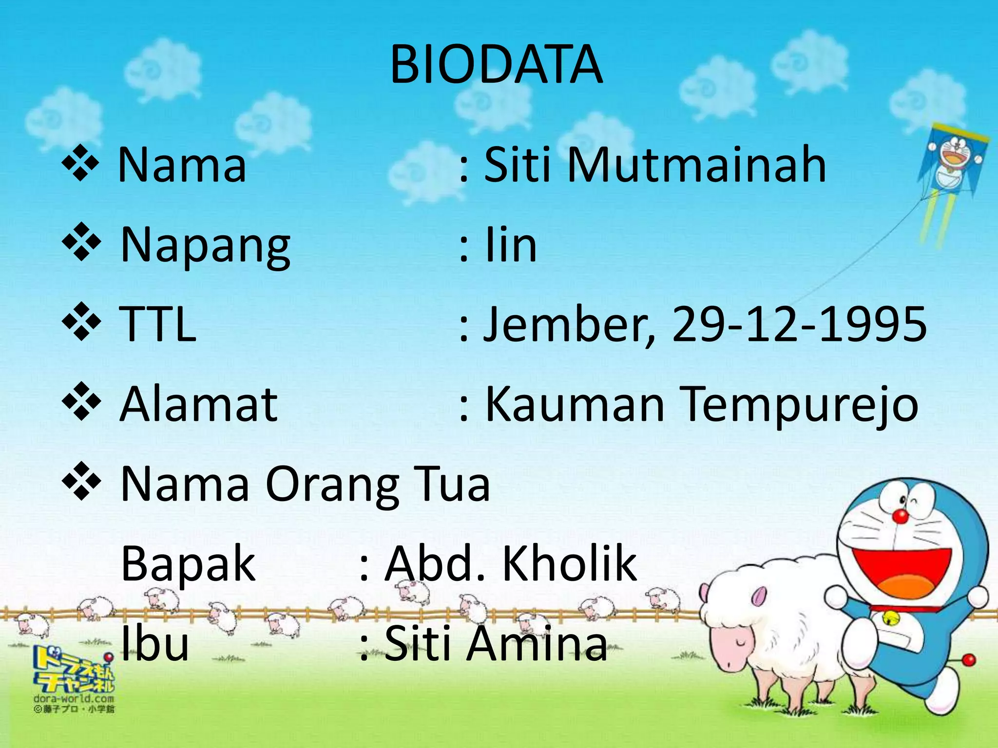 My biodata | PPT