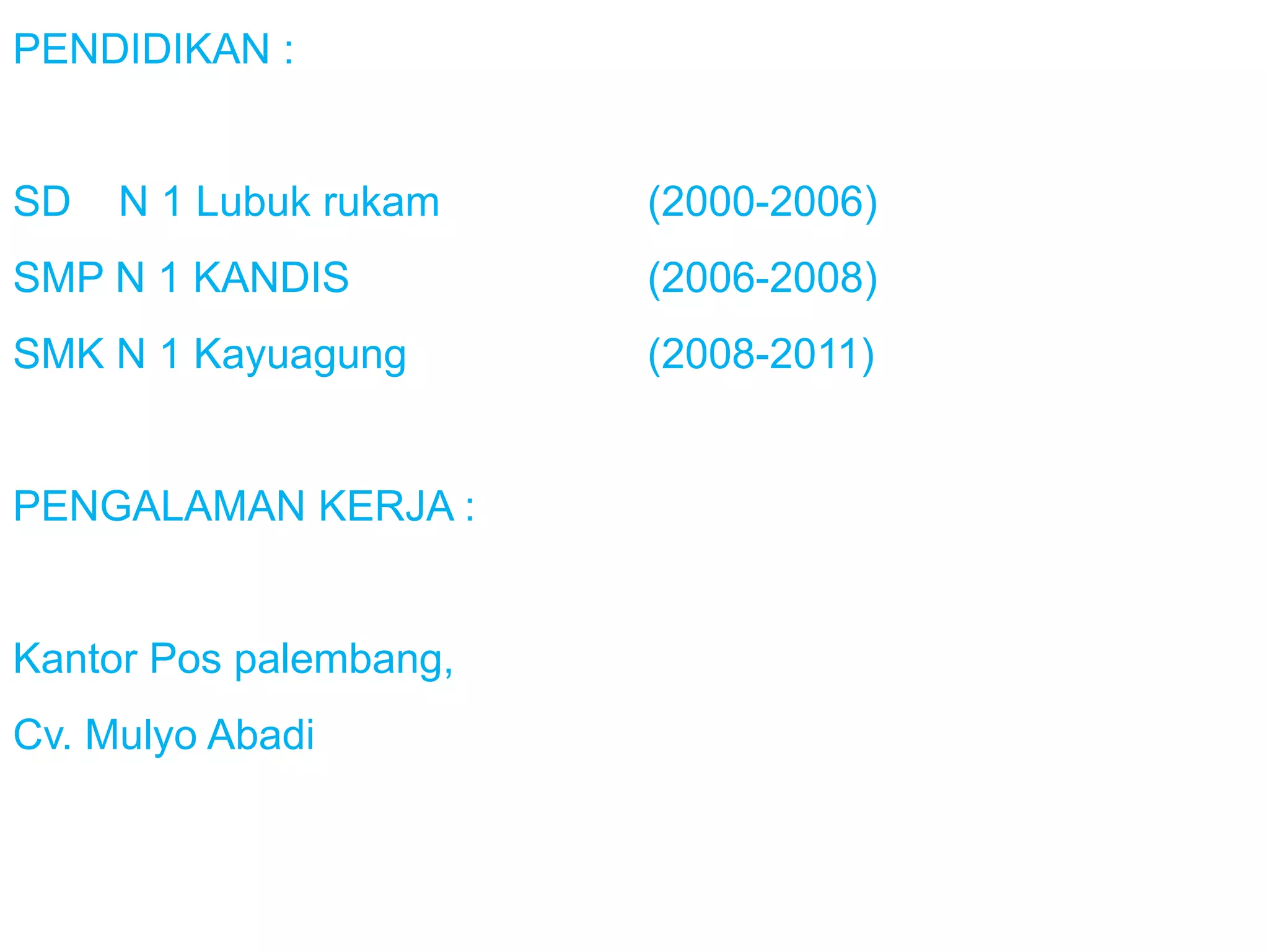 My biodata | PPTX