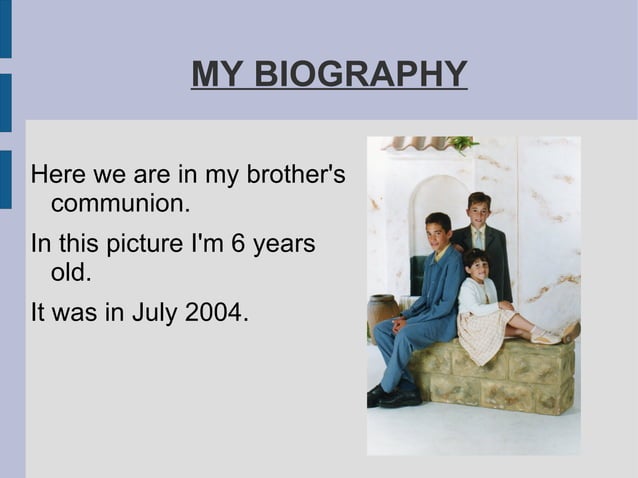 My biography | ODP