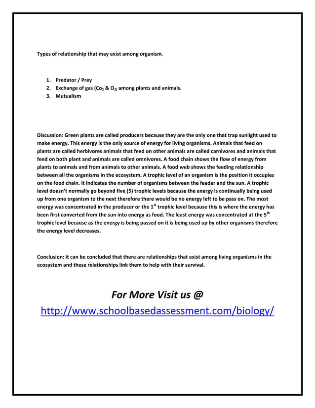 BIOLOGY SBA (LAB) | DOCX