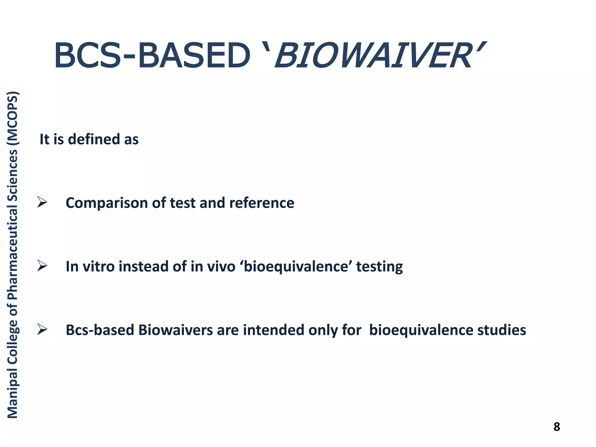 Biowaivers | PPTX