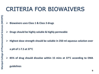 Biowaivers | PPTX