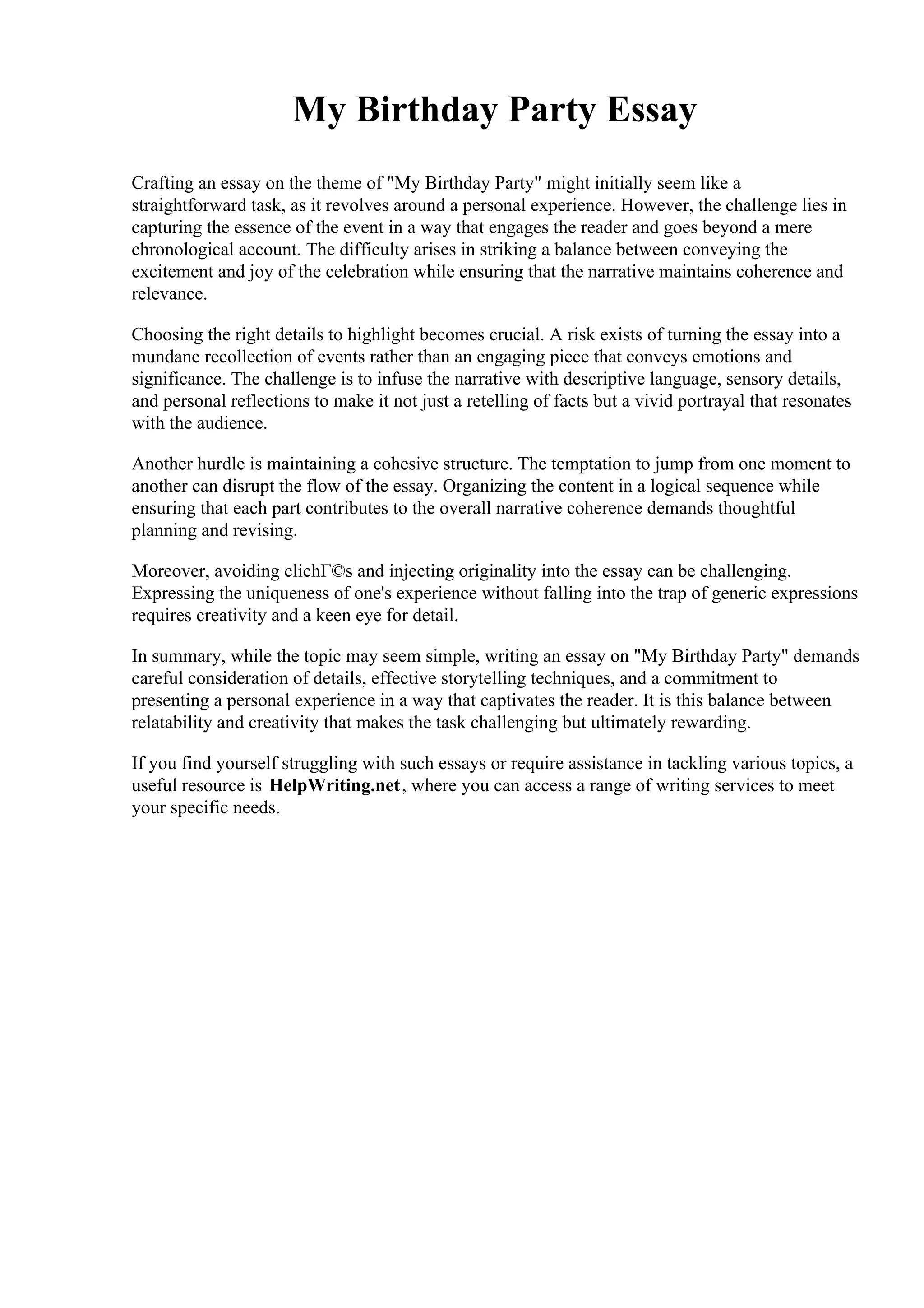 My Birthday Party Essay.pdf