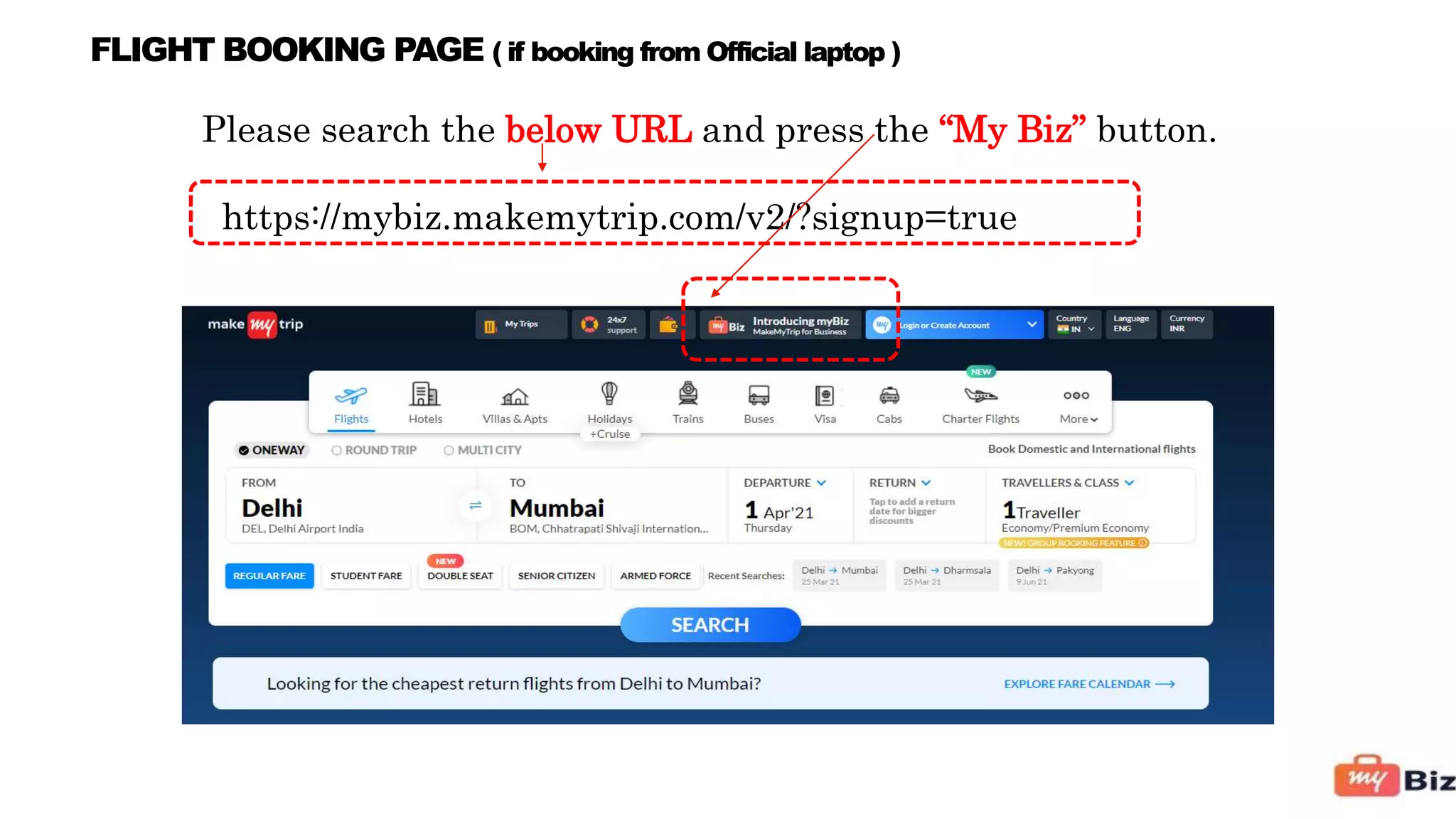 myBiz- booking flow-UPES student.pptx