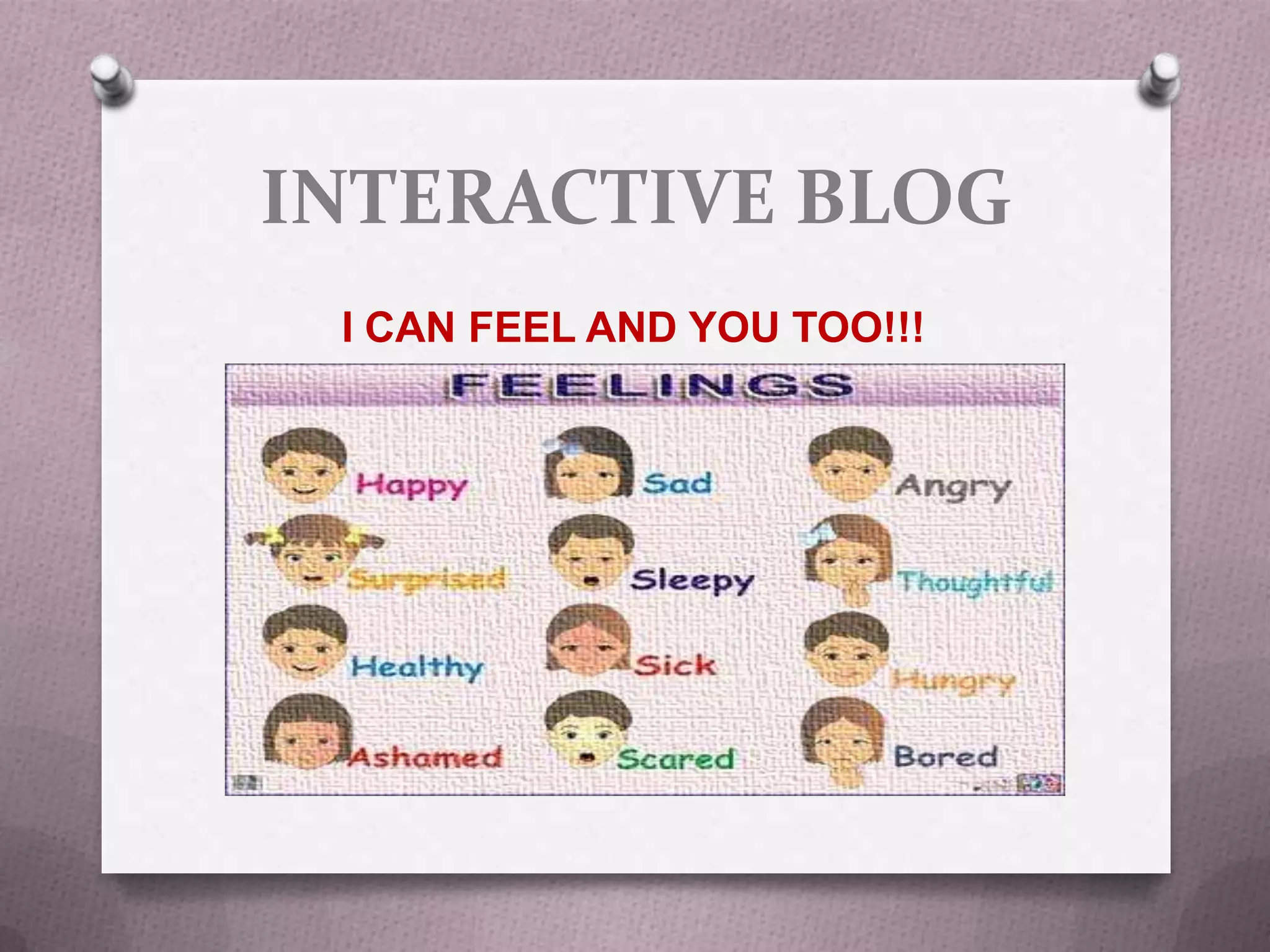 Interactive english blog | PPTX