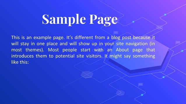 Sample Page - My Blog | PDF