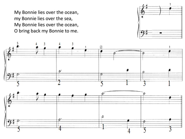My bonnie lies over the ocean | PPT