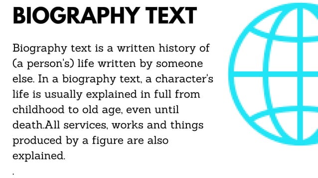 PPT Bahasa Inggris Materi "Biography Text" | PPTX | Biographies | Genres