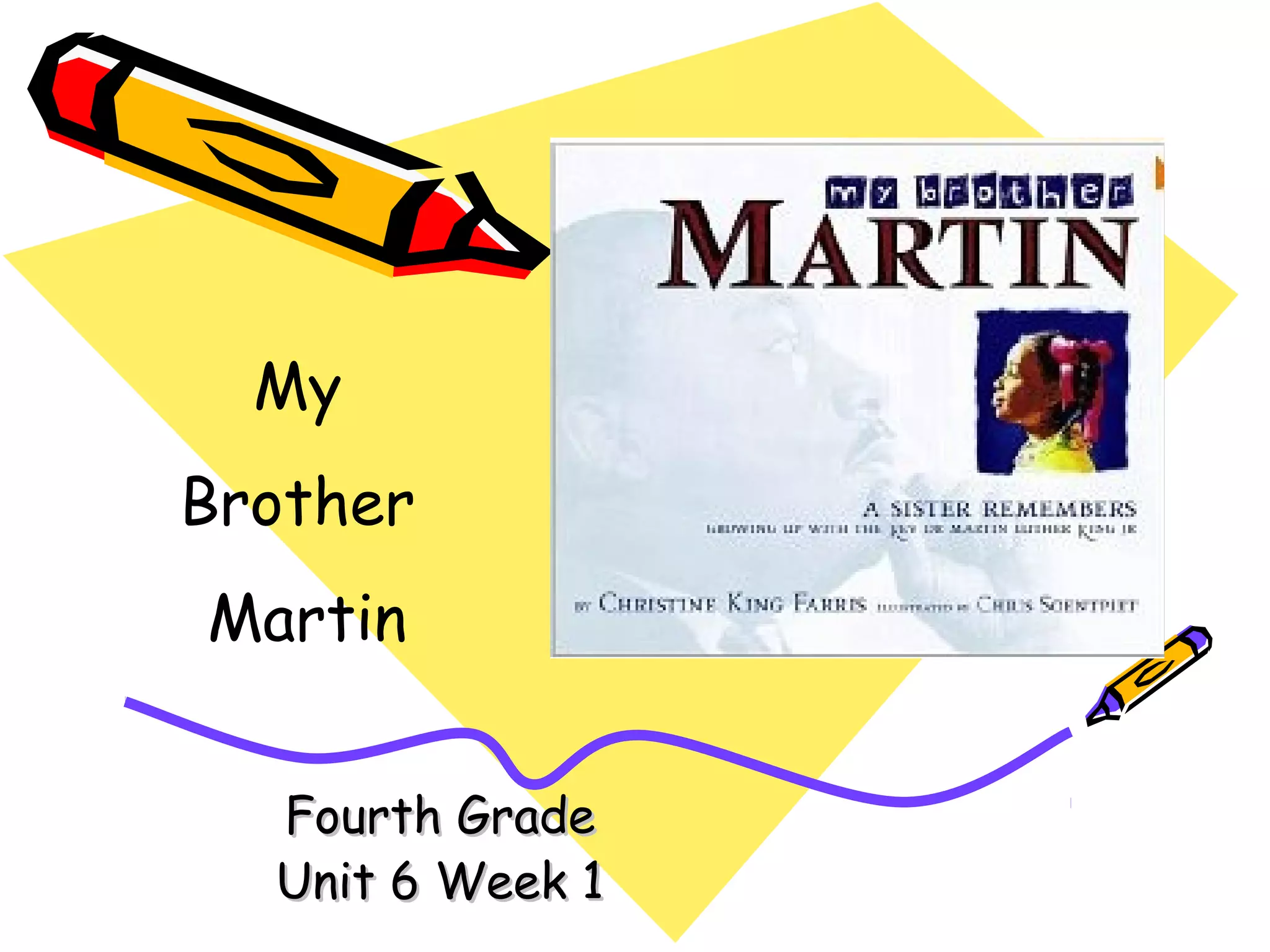 My Brother Martin Vocabulary | PPT