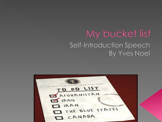 My bucket list | PPT