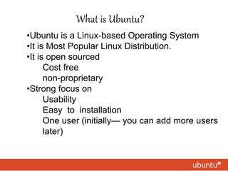 Ubuntu - The History | PPSX