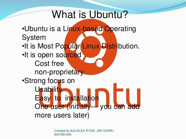 UBUNTU Tutorial ICT.
