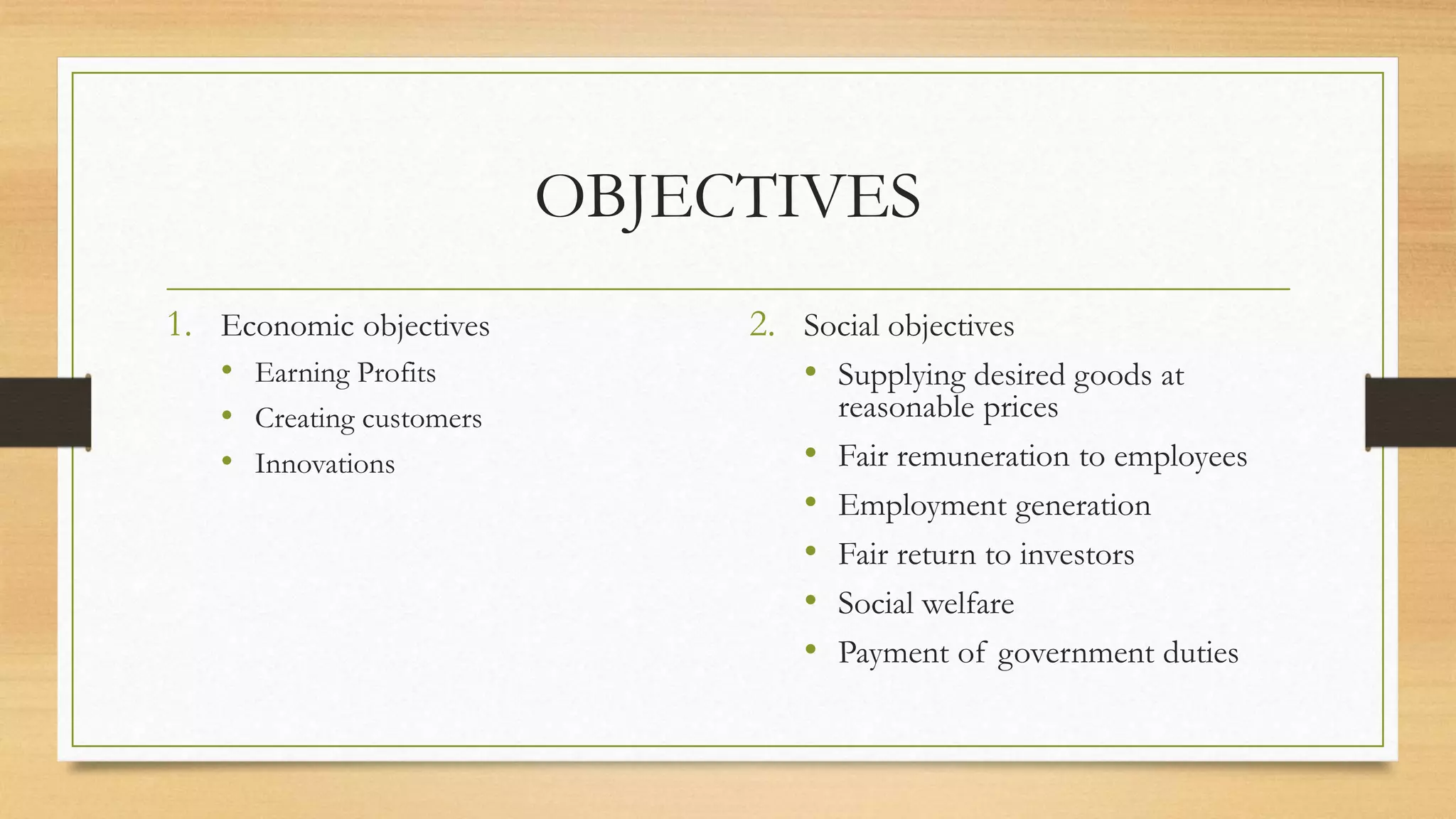 Business environment : Definition, Objectives. | PPTX