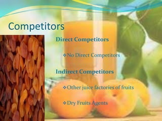 Apricot juice business plan | PPTX