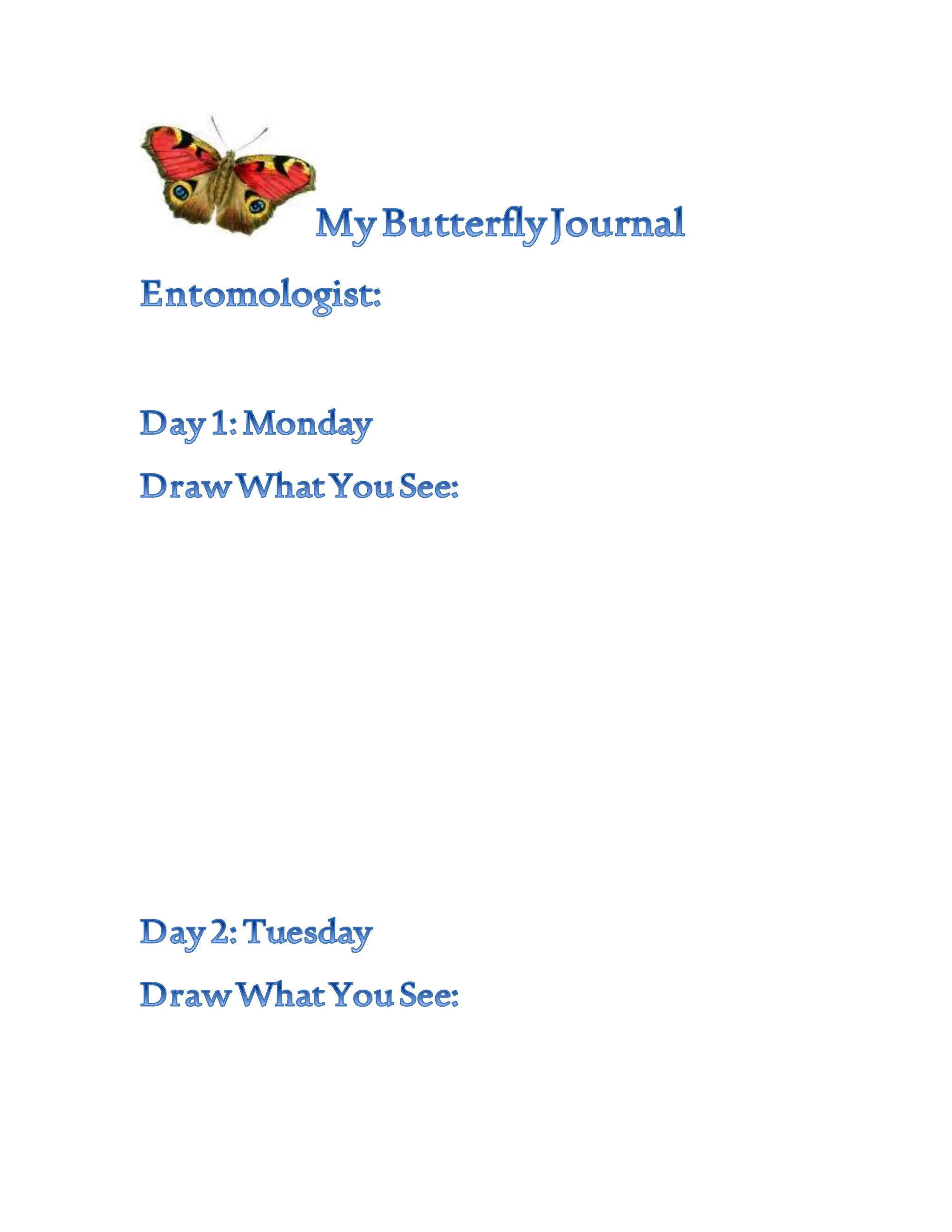 My butterfly journal | PDF
