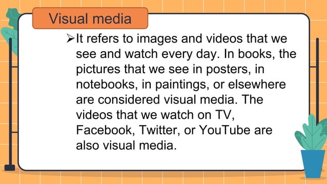 visual media | PPTX | Internet for Beginners | Internet