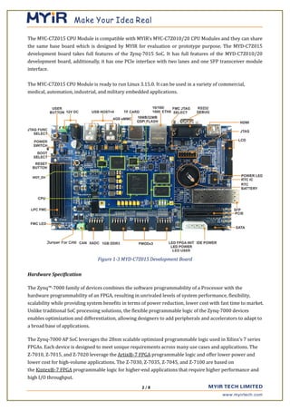 MYC-C7Z015 CPU Module | PDF