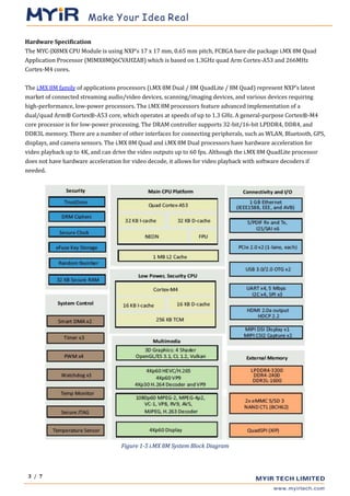 High-performance ARM SoM Powered by NXP i.MX 8M | PDF