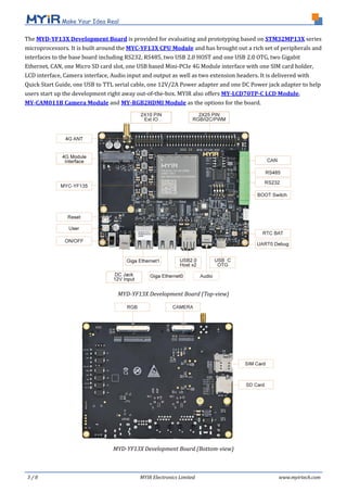 MYC-YF13X CPU Module - STM32MP135 based SoM | PDF