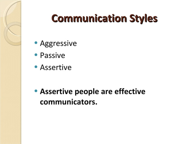 Effective communication | PPT | Family and Relationships