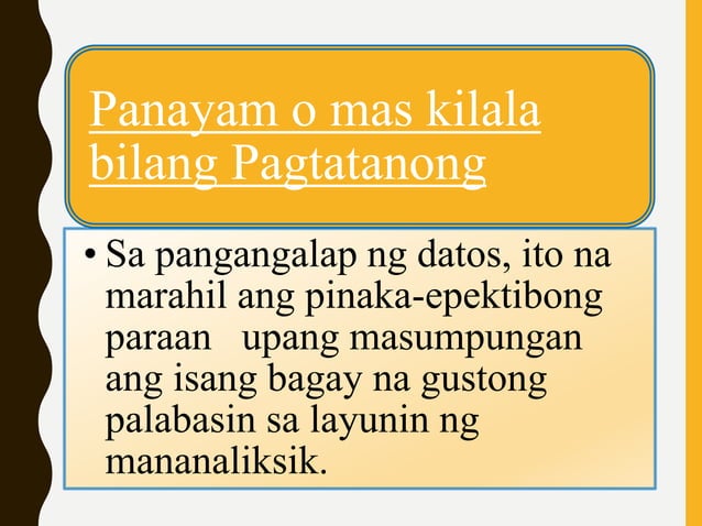 Myca's Report: Ang Paraan ng Paglikom ng Datos and Paraan ng Pagsusuri ...