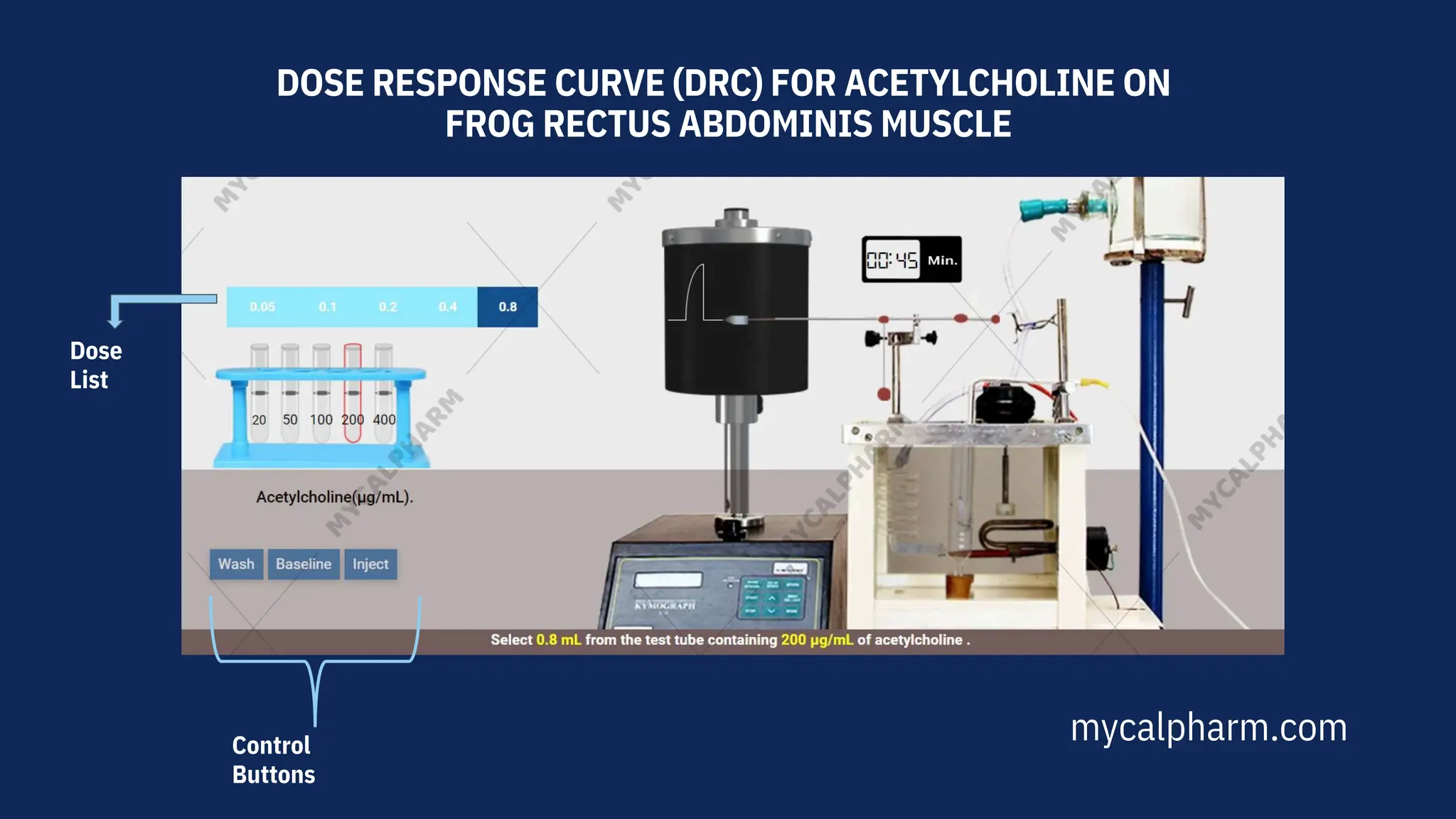 Simulated Animal Experiments in Pharmacology - MyCalPharm | PDF