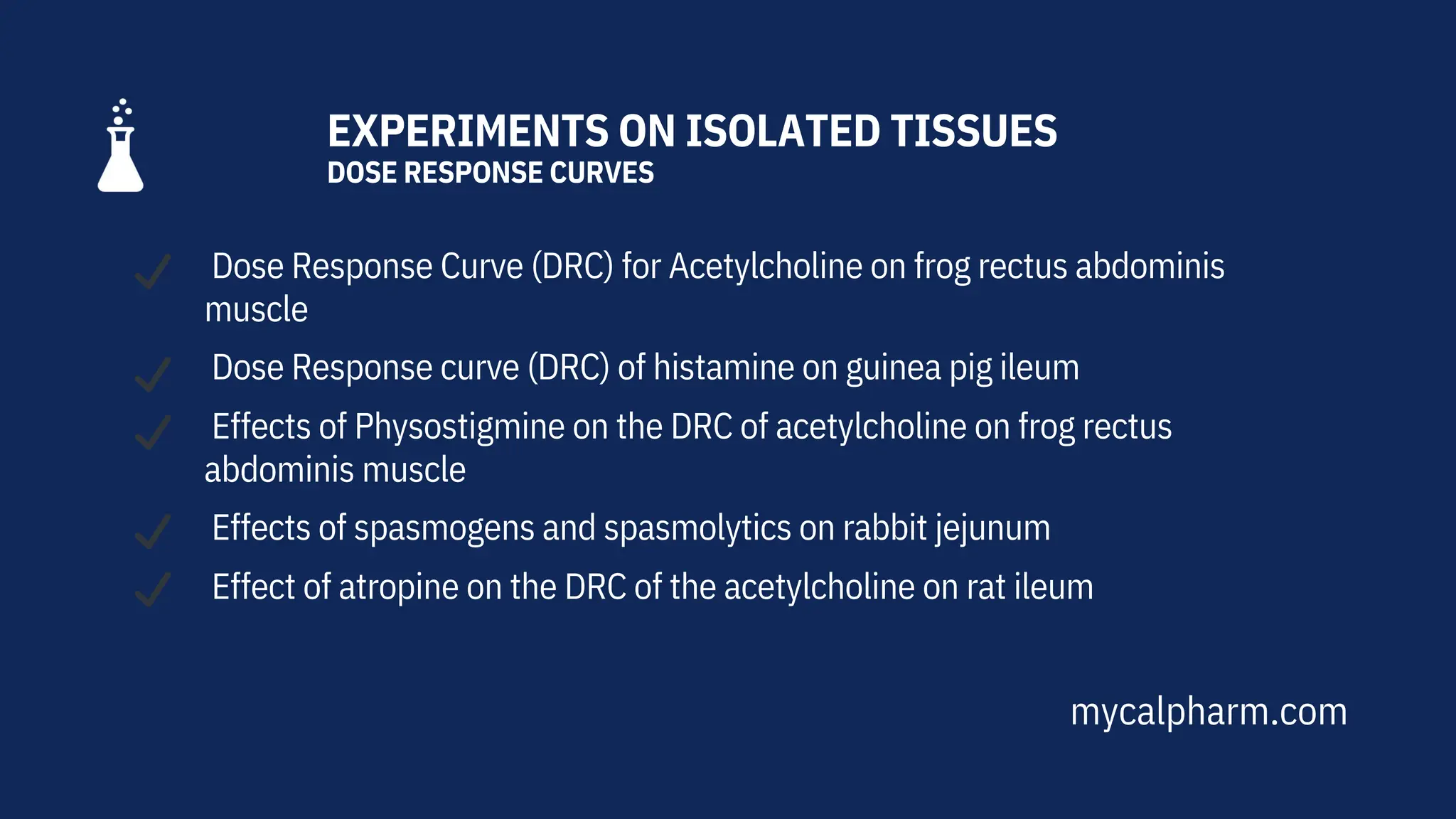 Simulated Animal Experiments in Pharmacology - MyCalPharm | PDF