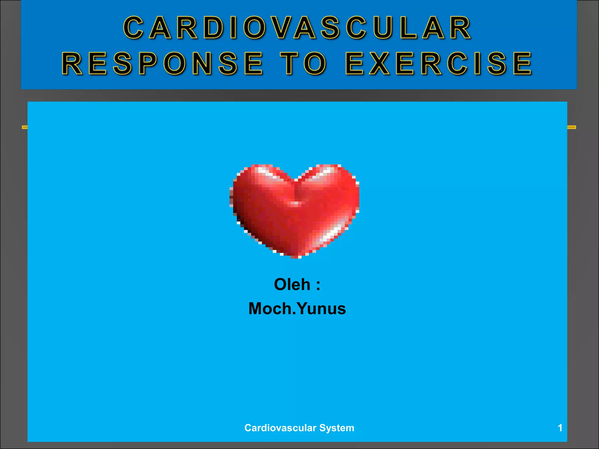 cardiovascular response to exercise | PPT