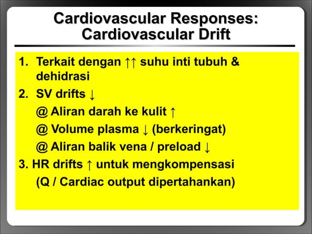 cardiovascular response to exercise | PPT