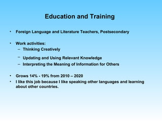 My career clusters | PPT