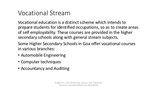 Career Guidance for Students of Goa State India