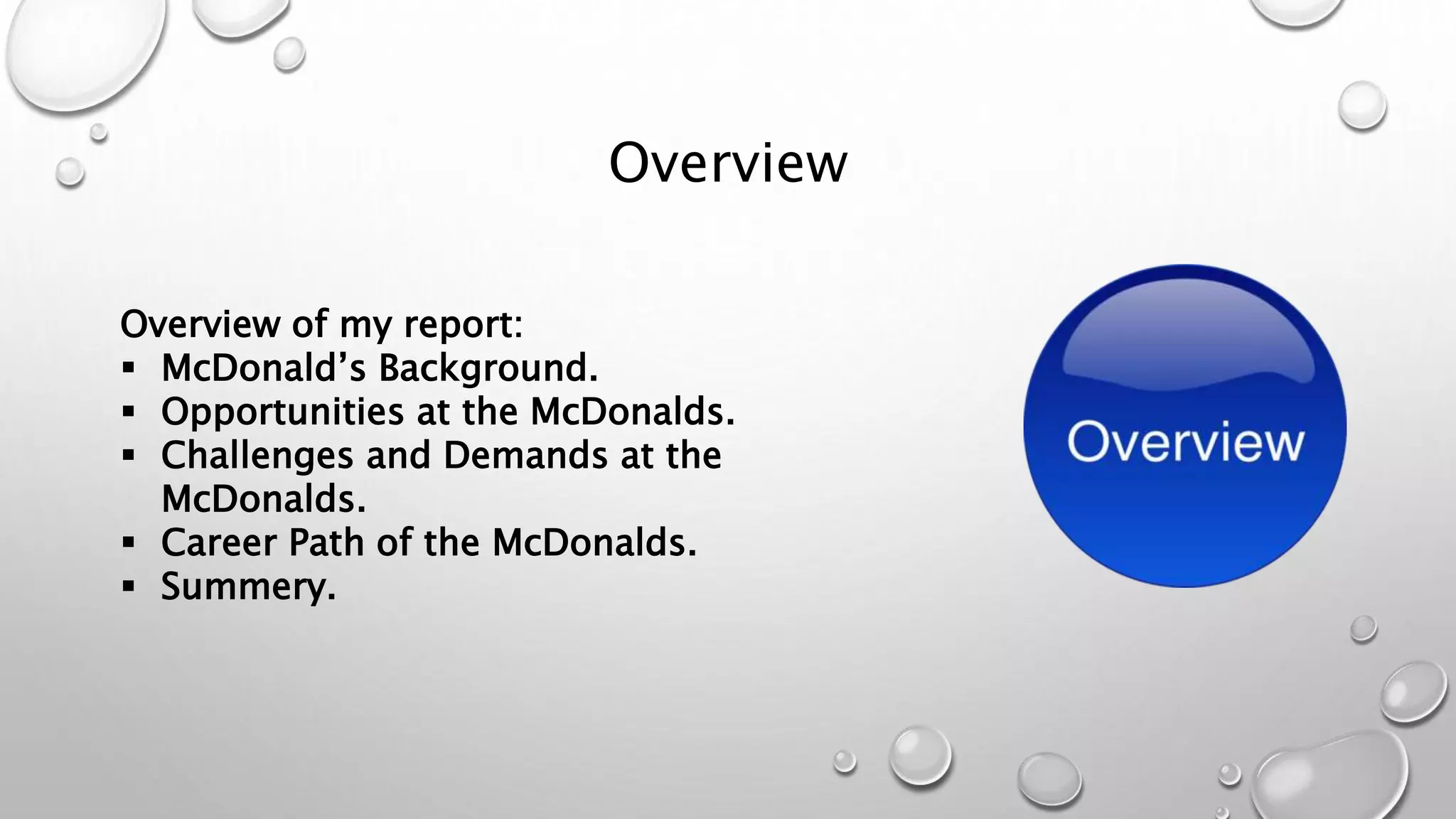 My career path at mc donalds | PPTX