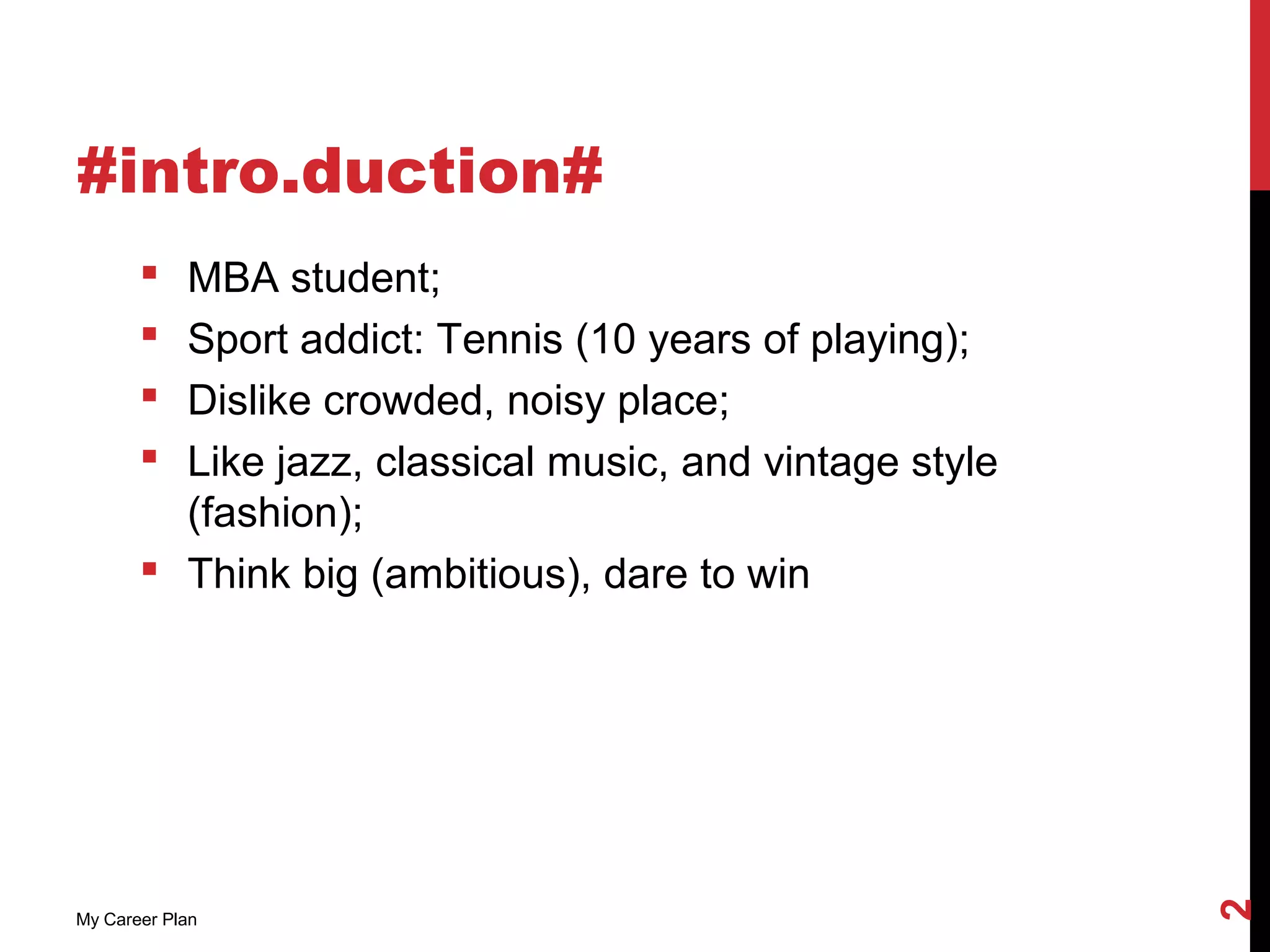 My career plan | PPT